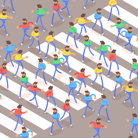 Passage piéton animation - image animée GIF